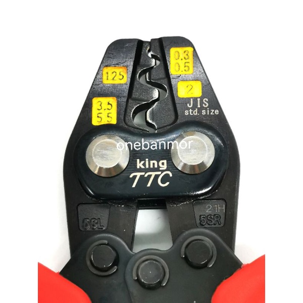TSUNODA King TTC รุ่น TP-5S Made in Japan แท้ 100% คีมย้ำหางปลาเปลือย ค้ำย้ำสายไฟสำหรับช่างมือ ...