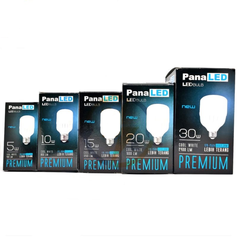 Panaled PREMIUM หลอดไฟ LED 5-10-15-20-30-40 วัตต์ Cool White | Shopee Thailand