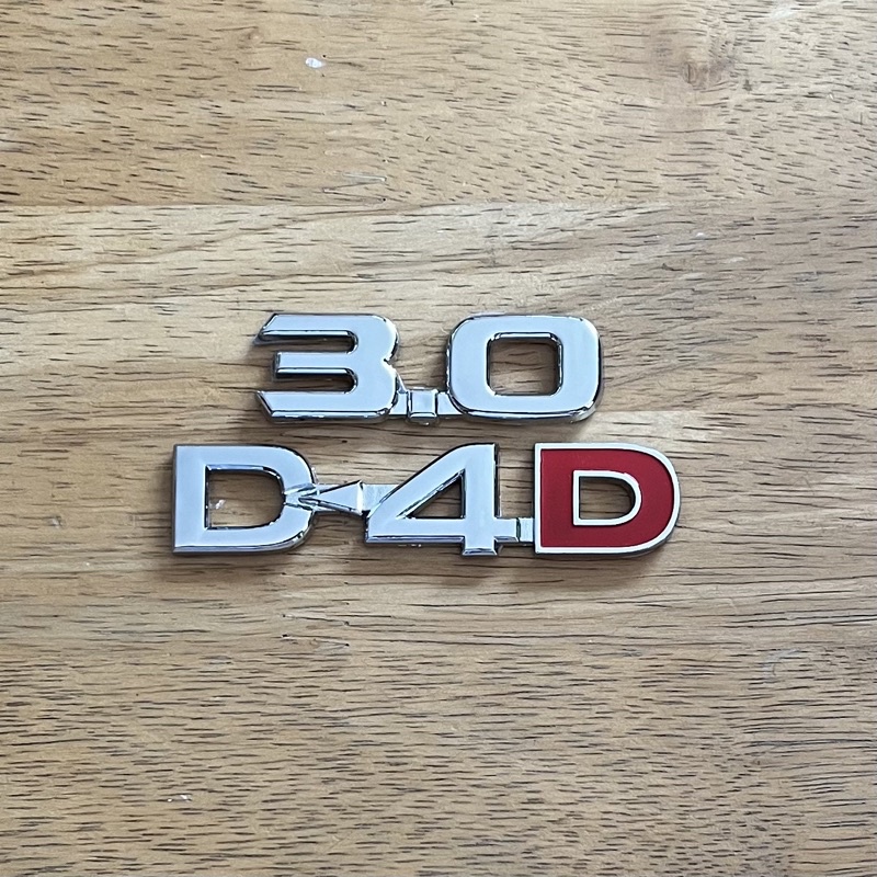 โลโก้ TOYOTA 3.0 D4D (จำนวน 2 ชิ้น) | Shopee Thailand