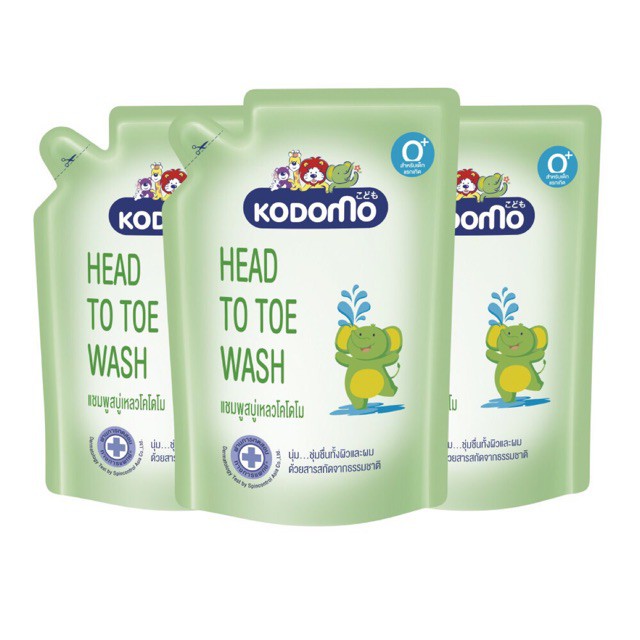 โคโดโม Kodomo Head to toe 350 ml.x3 ถุง | Shopee Thailand