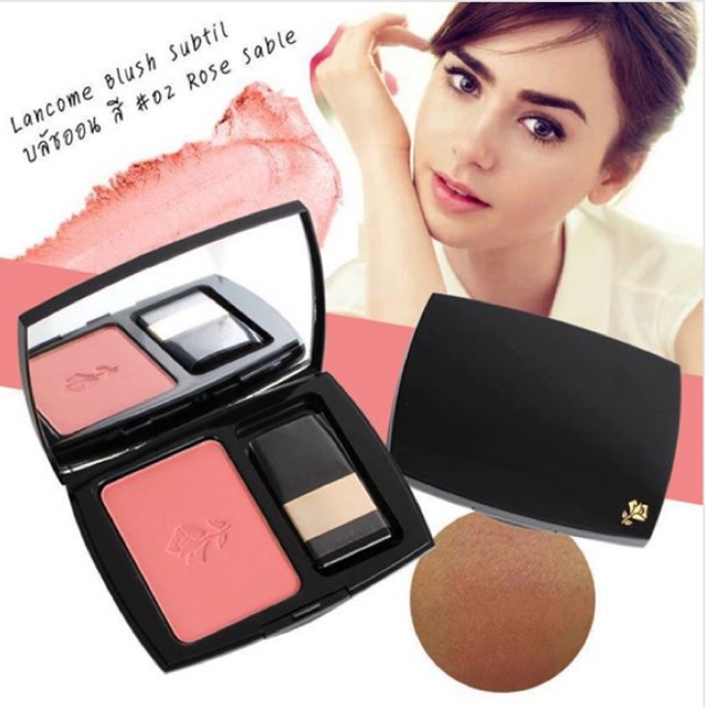 Lancome Blush Subtil #02 Rose Sable ขนาดปกติ (ไม่มีกล่อง) 6g | Shopee ...