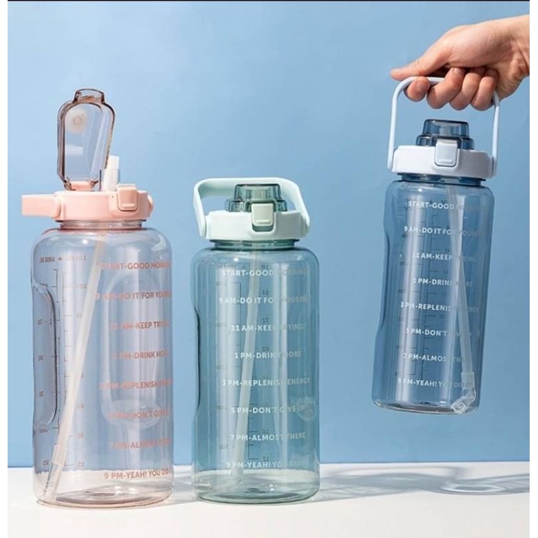 3 liter bottle drinking scale กระบอกน้ำ 3 ลิตรพร้อมสเกลการดื่มน้ำ ขนาด ...