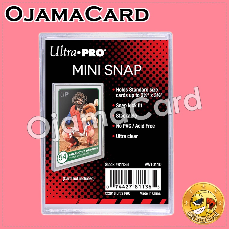Ultra•PRO Mini Snap Card Holder「กรอบใส กรอบใส่การ์ด สำหรับใส่การ์ด ...