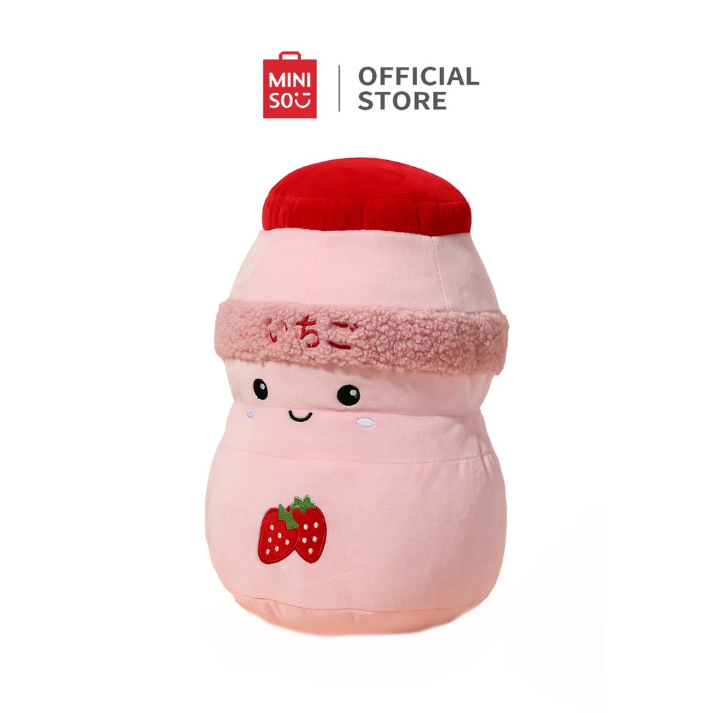 MINISO ตุ๊กตา ตุ๊กตาซีรีส์เครื่องดื่ม Beverages Series Strawberry Milk ...