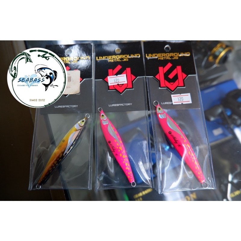 เหยื่อจิ๊ก LURES FACTORY UNDERGROUND 40/60/80/100/120g. (เลือกสีในแชท ...