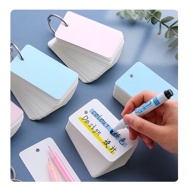 💐DIY💐 flash card หนา แฟลชการ์ด ห่วงแกะได้ สมุดจดศัพท์ กระดาษโน๊ต บันทึก ...