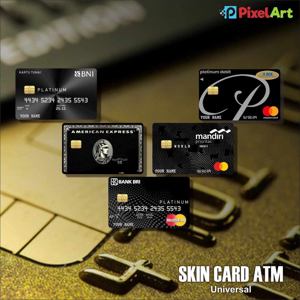 สติ๊กเกอร์การ์ด ATM BANK SKIN CARD ATM E-MONEY STRONG GLUE ANTI-SCRATCH ...