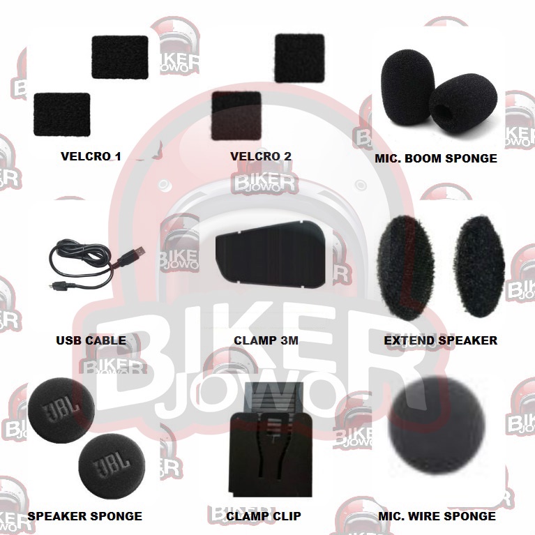 อะไหล่ Cardo - ฟองน้ํา - สาย - สติ๊กเกอร์ - 3M - Velcro - Clamp - Clamp ...