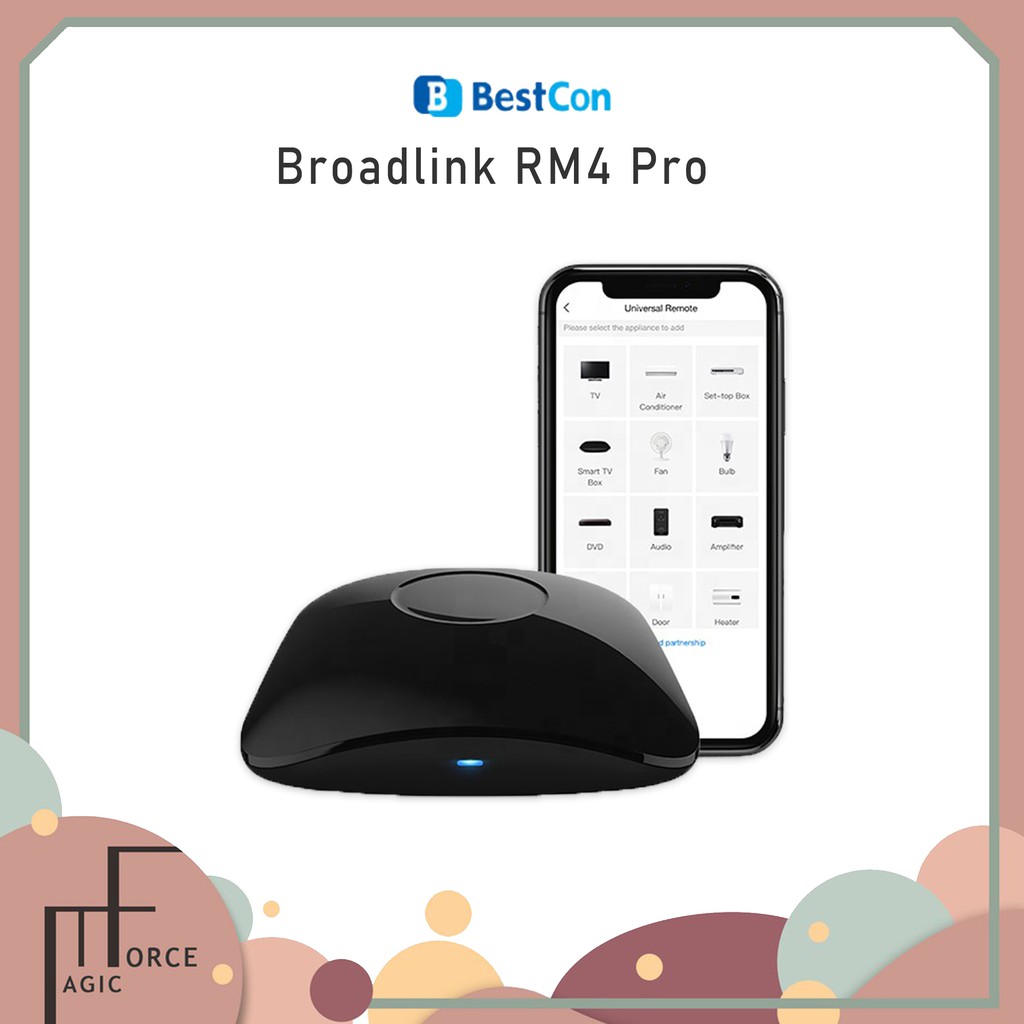 Broadlink RM4 PRO Smart Remote WiFi 4G IR&RF สมาร์ทรีโมทคุมเครื่องใช้ ...