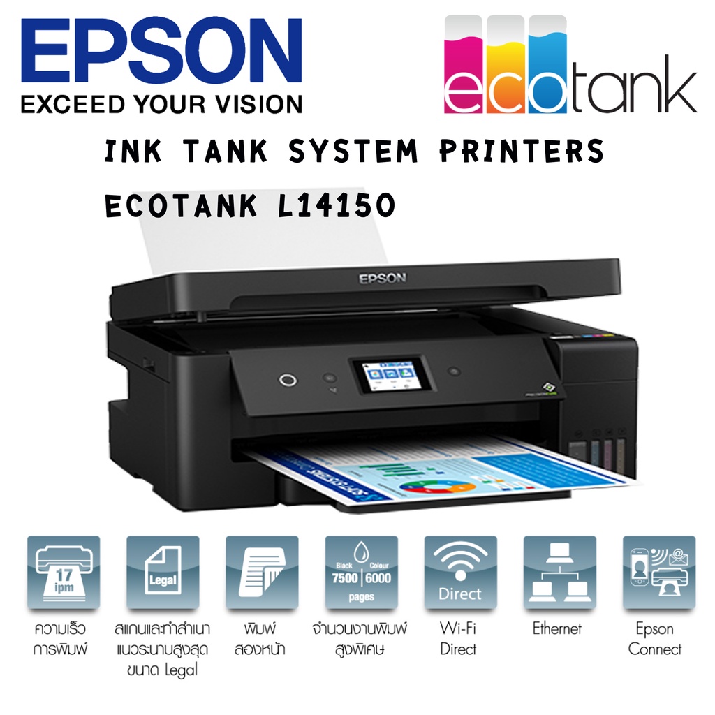 Epson EcoTank L14150 A3+ Wi-Fi Duplex Wide-Format All-in-One Ink Tank ...