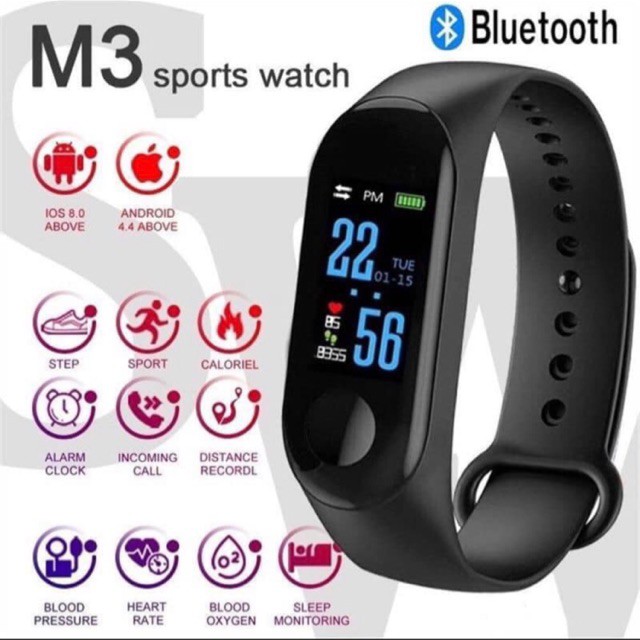 MI Brand Smart Watch นาฬิกา รุ่น M3 | Shopee Thailand