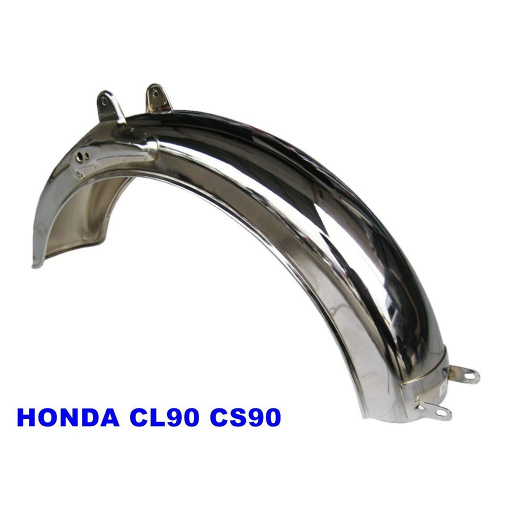 BRAND "NEW" "CHROME" REAR FENDER Fit For HONDA CL90 CS90 S90 // บังโคลนหลัง เหล็กชุบโครเมี่ยม ...
