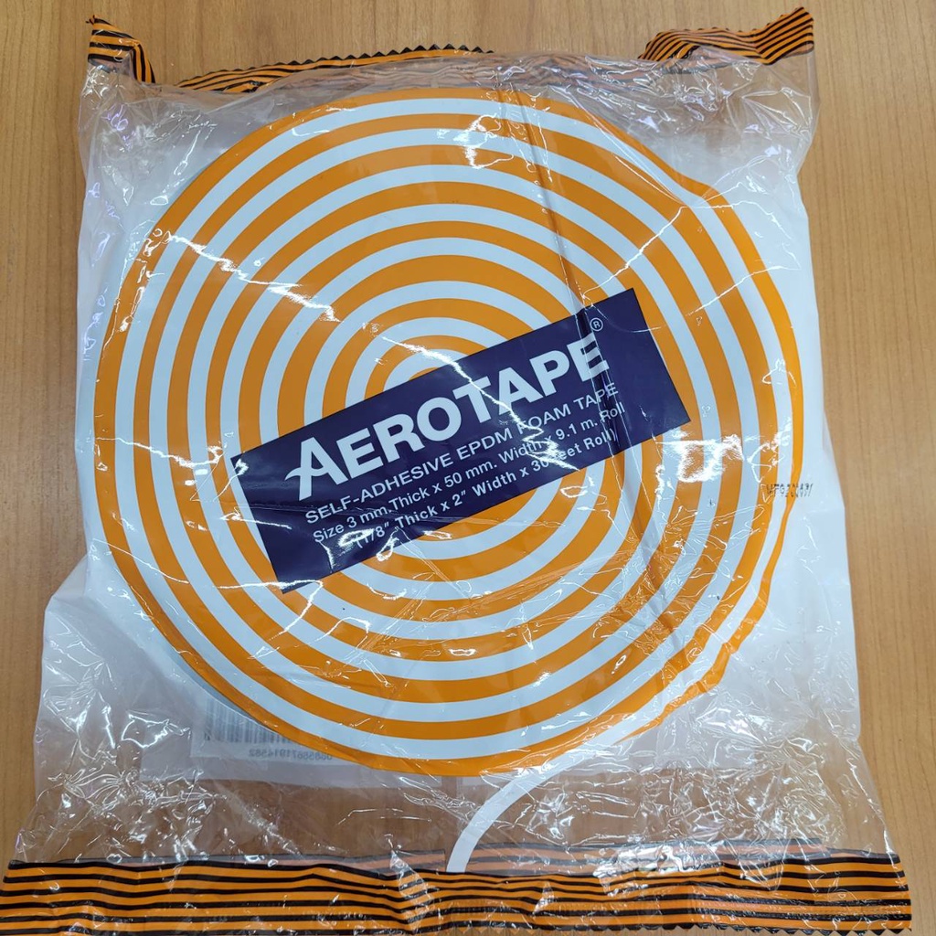 เทปโฟมฉนวนมีกาวในตัว แอโร่เทป AEROTAPE Self-Adhesive EPDM Foam Tape ...