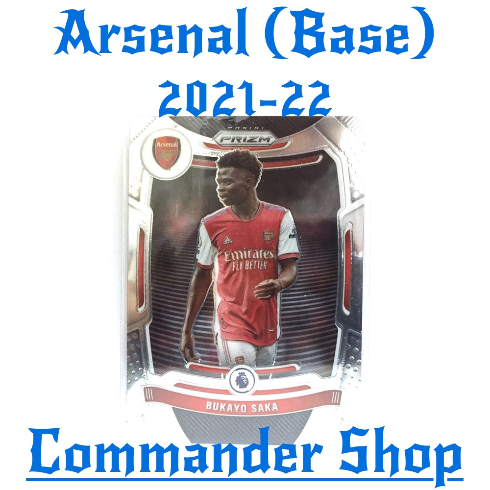 Arsenal (Base) 2021-22 Prizm Premier League (EPL) การ์ดฟุตบอล จาก ...