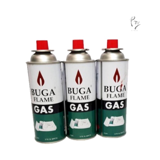 Buga flame gasแก๊สกระป๋องสำหรับเตาปิ้งย่างและหัวพ่นไฟทุกขนาด(3กระป๋อง ...