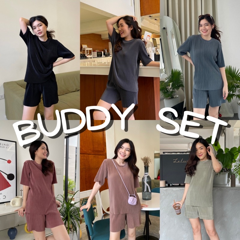 buddy set ชุดเซตพลีท | Shopee Thailand
