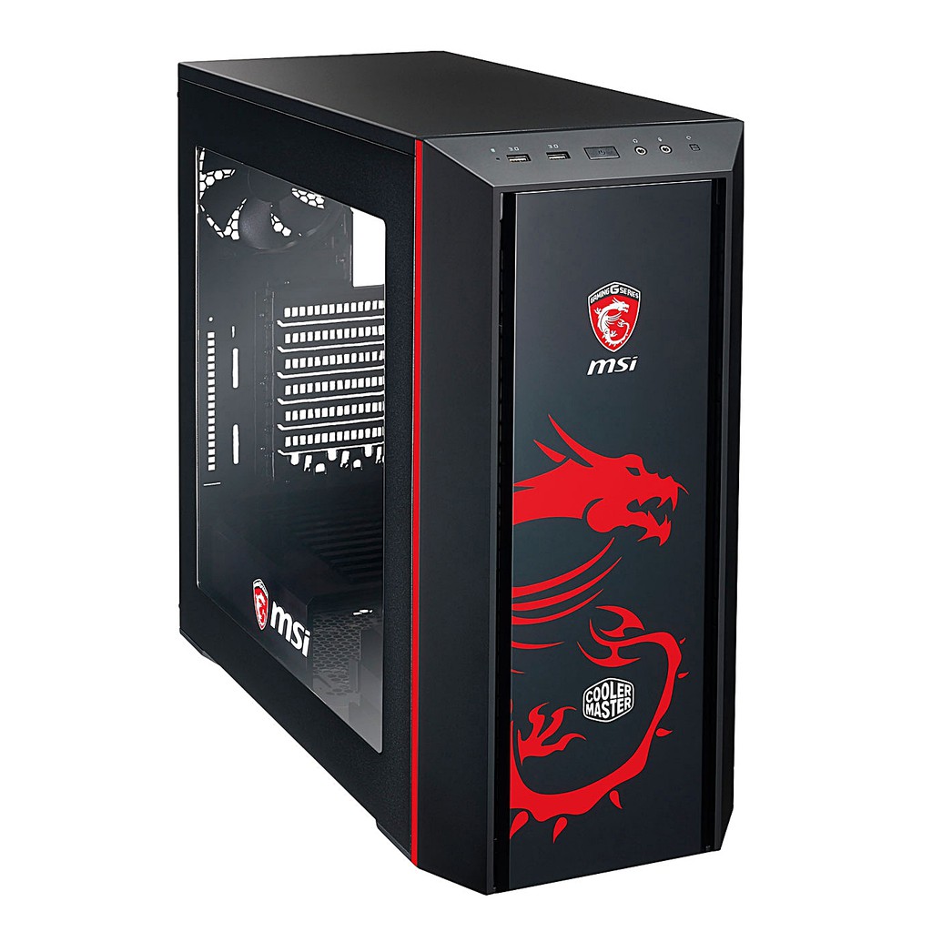 CASE (เคส) COOLER MASTER MASTERBOX 5 MSI EDITION (BLACK-RED) | Shopee ...