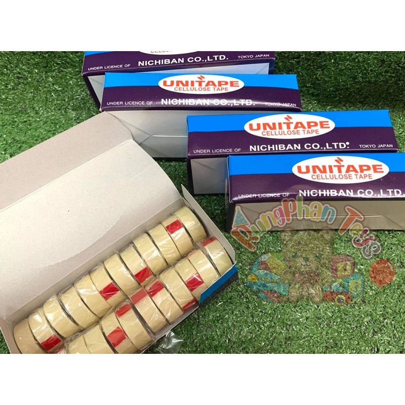เทปใส unitap กล่องละ 24 ม้วนเล็ก ติดงาน ใช้งานสะดวก | Shopee Thailand