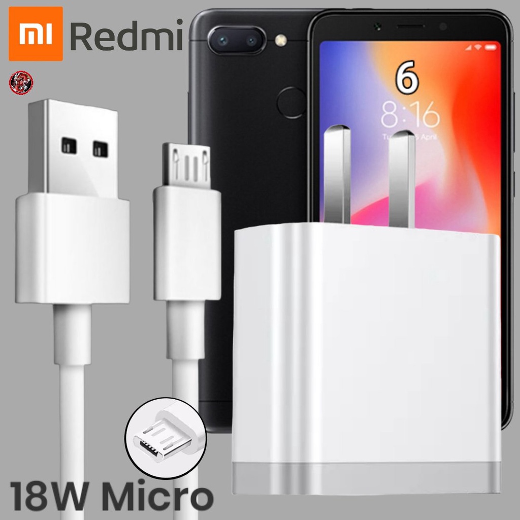 ที่ชาร์จ Redmi 18W Micro เรดมี่ 6 สเปคตรงรุ่น หัวชาร์จ Us สายชาร์จ ...