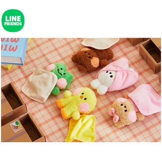 Line Friends Kawaii Brown Cony Sally Choco Minini Series Plush Dolls ...