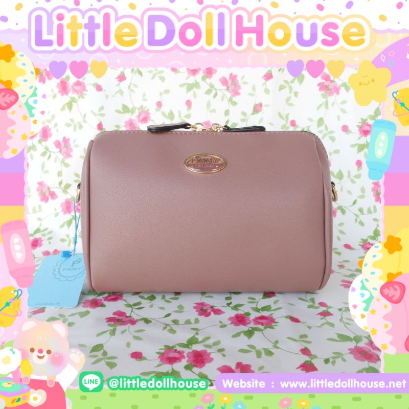 กระเป๋าพิมมี่ PIMMY BAG กระเป๋าแบรนด์ pimmy ขนาด 10 นิ้ว สีกะปิ ...