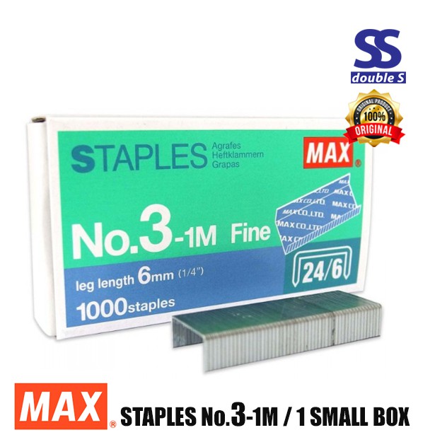 MAX Stapler Bullet No.3 / Staples No.3-1M / Ubat Stapler | Shopee Thailand
