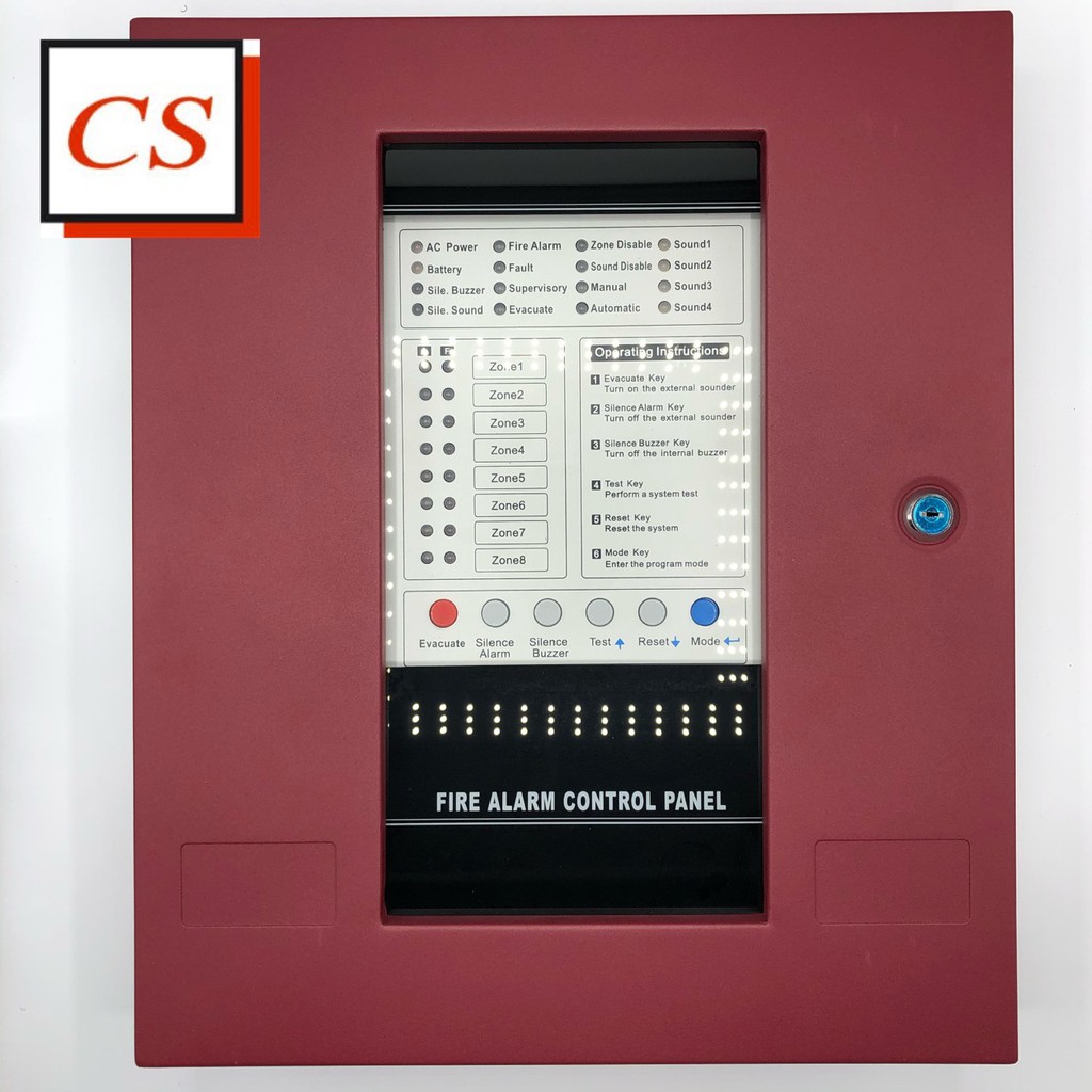 Fire Alarm Control Panel ตู้ควบคุมระบบแจ้งเหตุเพลิงไหม้ 4Zone 8Zone ...