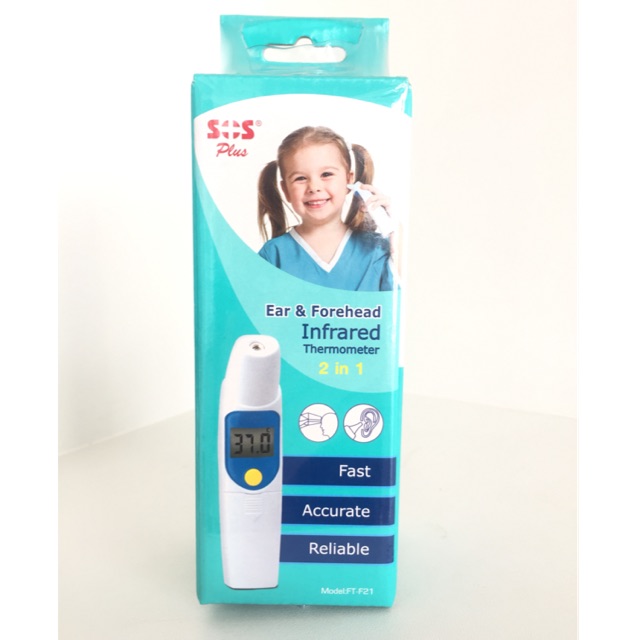 SOS Plus Ear&Forehead Infrared Thermometer 2in1 | Shopee Thailand