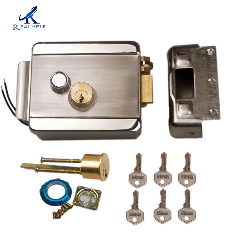 Access Entry Security System Wired Electric Lock DC12V Motor Lock Video ...
