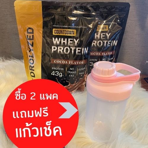 เวย์โปรตีน COUNTDOW WHEYPROTEIN HYDROLYZED (รสโกโก้ชนิดผง ละลายเร็วดูด ...
