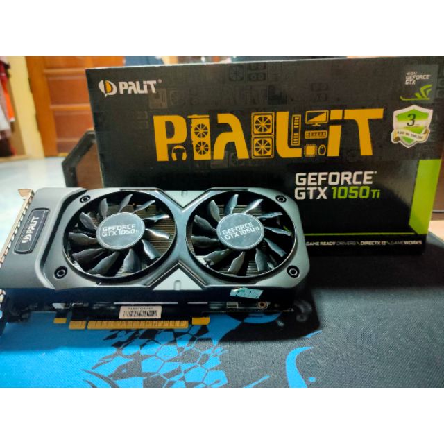 การ์ดจอ PALiT GTX 1050 Ti Dual OC 4GB ประกัน EXP 02-2021 | Shopee Thailand