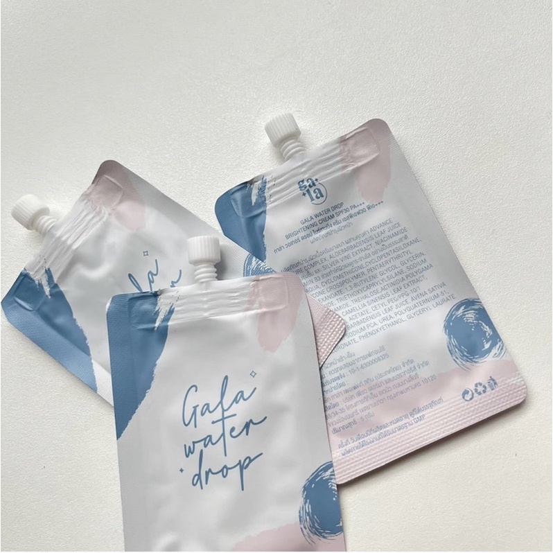 โทนอัพ Gala water drop [ครีมน้ำแตก] เนื้อแตกตัวเป็นน้ำ แบบซอง 5 g ...