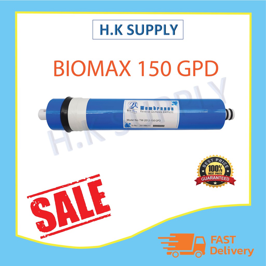 ไส้กรองน้ำ RO เมมเบรน 150 GPD BioMax 2012 ไส้กรองเมมเบรน Membrane ...