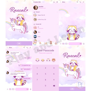 Puchi Rascal the Raccoon แรคคูน ราสคาล Sticker Emoji Line สติ๊กเกอร์ อิโมจิไลน์ Miku, Attack on ...