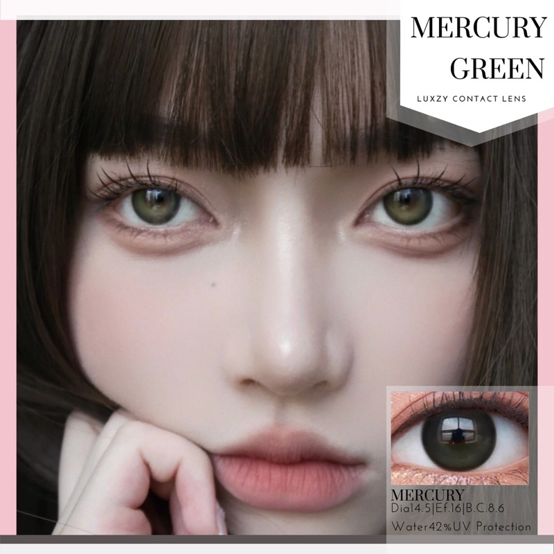 Luxzy Lens Mercury Green ค่าสายตา0.00-1000 | Shopee Thailand