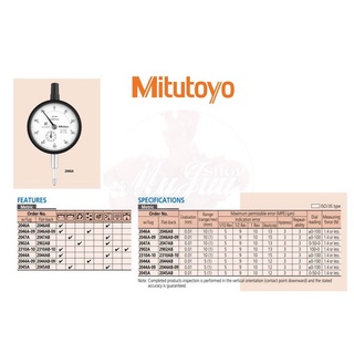 Mitutoyo 2046A 2109A-10 แทน 2046S 2109S-10 ไดอัล อินดิเคเตอร์ Dial ...