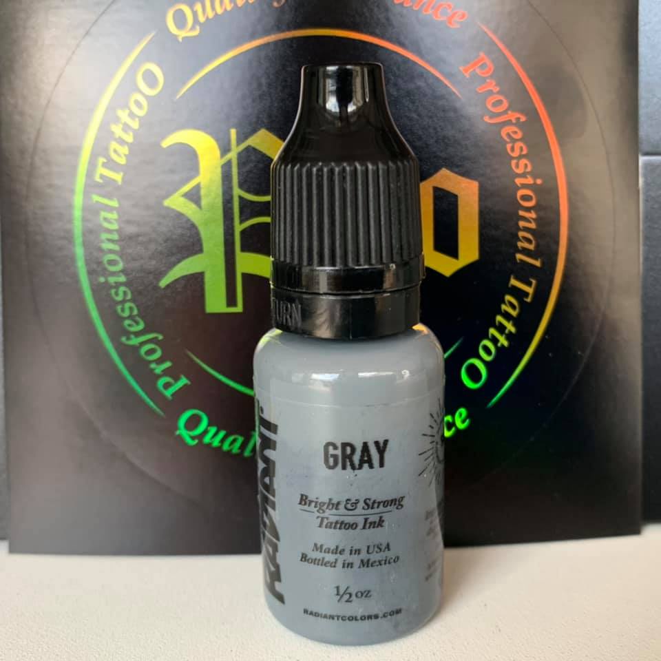 สีสักRADIANT Colors INK 0.5oz Grey (15 ml.)(ครึ่ง ออนซ์) -สีสักแท้ นำเข้าจาก USA อุปกรณ์สัก ...