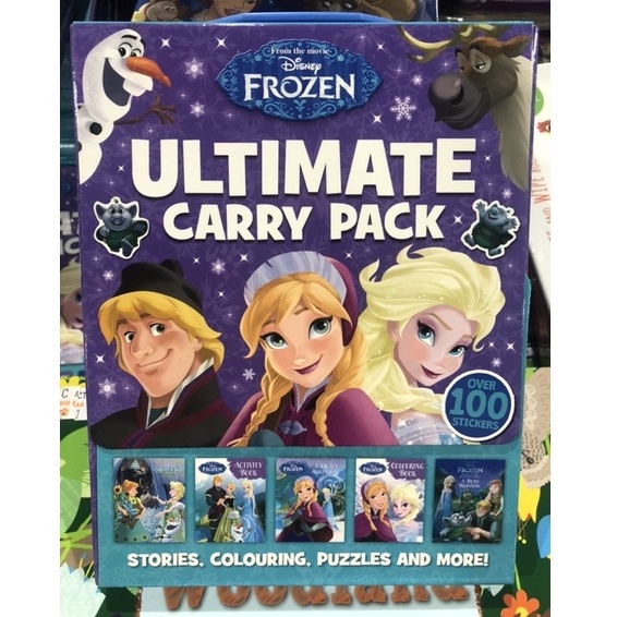 หนังสือการ์ตูน ภาษาอังกฤษ Disney Frozen Ultimate carry pack | Shopee ...