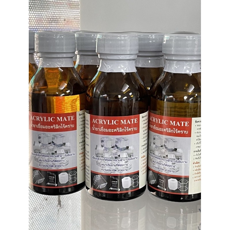 ยกโหลถูกกว่า น้ำยาเชื่อมอะคริลิค Acrylic Mate 100g. ไร้คราบ | Shopee ...