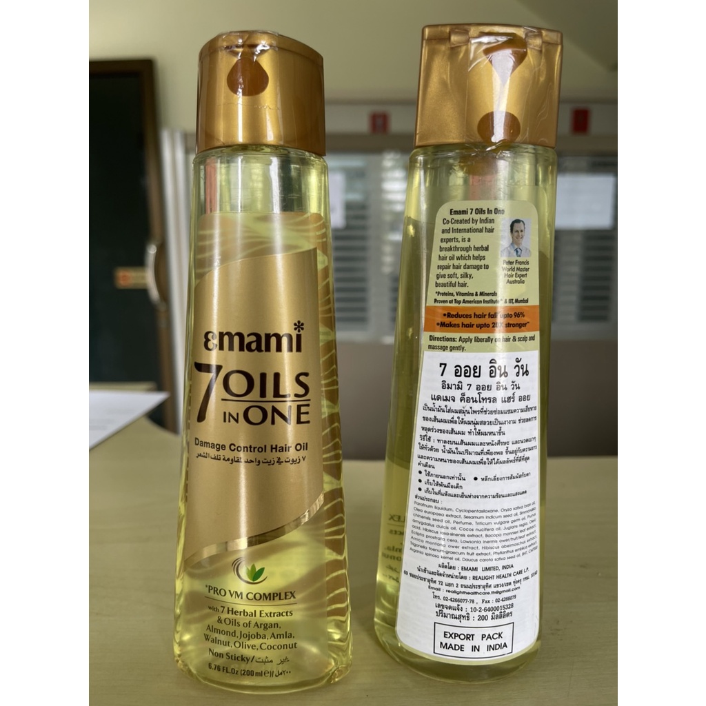 ของแท้ 100% ผู้นำเข้าโดยตรงจากบริษัท - EMAMI 7 OILS IN ONE - HAIR OIL ...