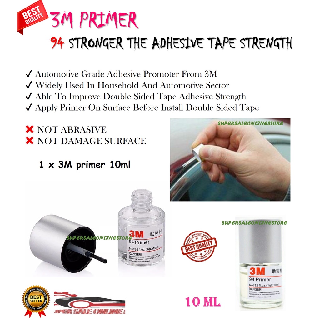 3m Double Side Tape Protor 94 Primer Applicator 10ml | Shopee Thailand