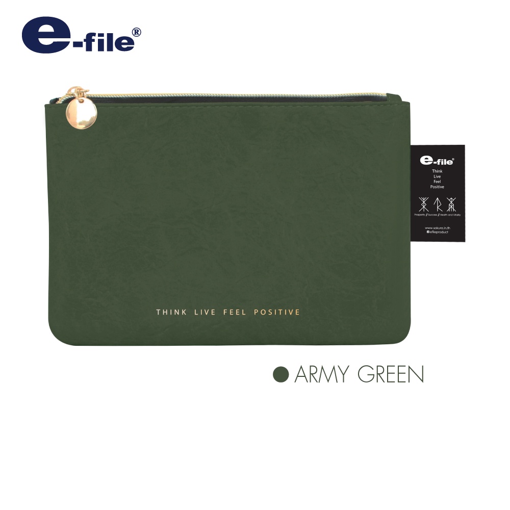 e-file (อี-ไฟล์) กระเป๋าดินสอ กระเป๋าหนังPU รหัส CPK83 | Shopee Thailand