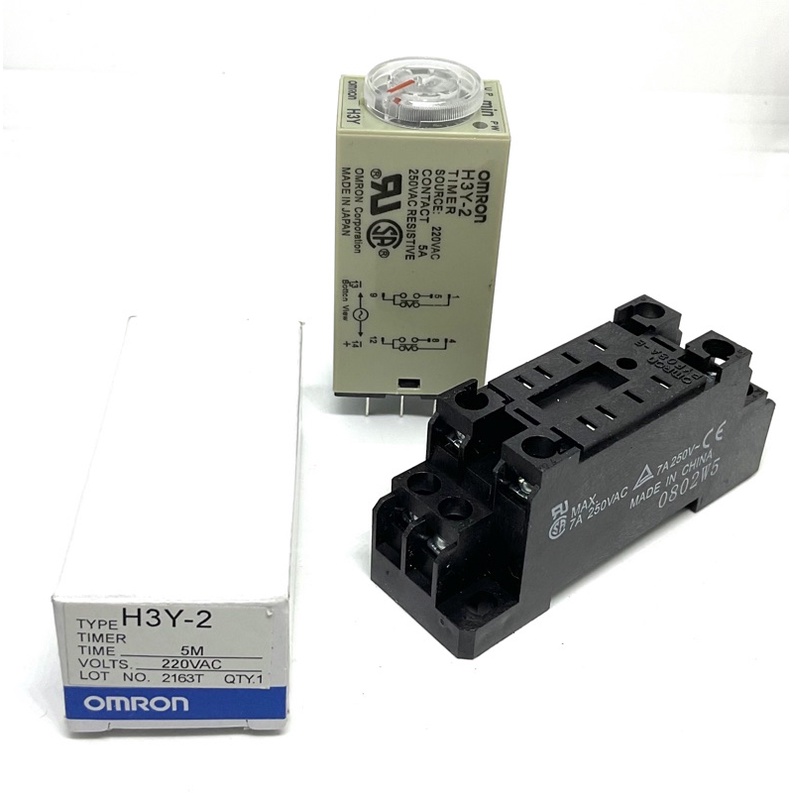ทามเมอร์ H3Y-2. 220VAC Omron พร้อมซ็อกเก็ต 1S 3S 5S 10S 30S 60S 5M 10M 30M 60M | Shopee Thailand