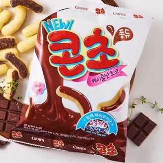 corn cho ganashu ขนมข้าวโพดเคลือบช็อคโกแลต ขนมเกาหลี 66g 135g 콘초 가나슈 ...