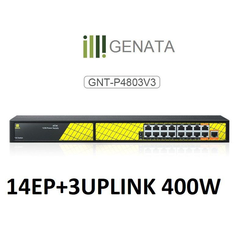 GENATA/GNT-P4803V6 17-CH (14EP+2GP+1G+5V 400W) | Shopee Thailand
