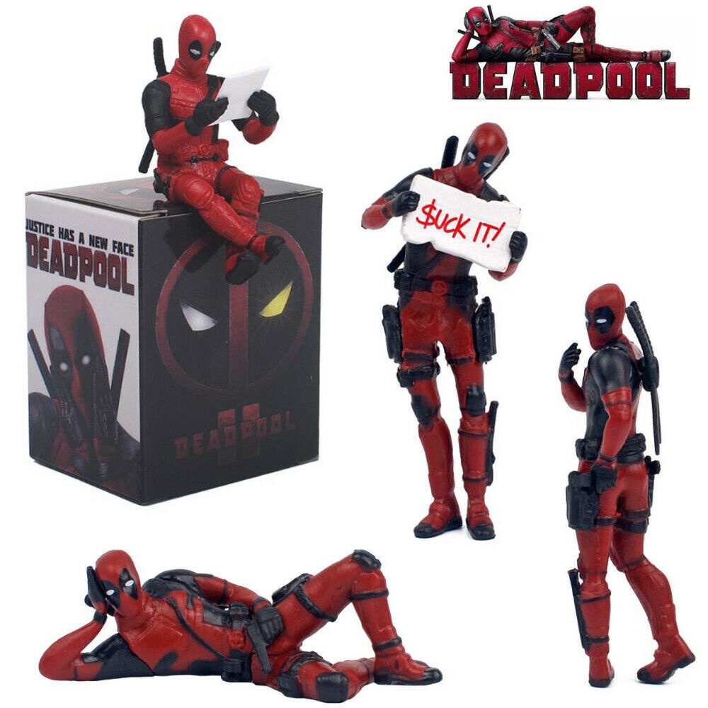 Deadpool 3 Action Figure รุ่นภายในรถเครื่องประดับบ้านอะนิเมะ Fingurine ...