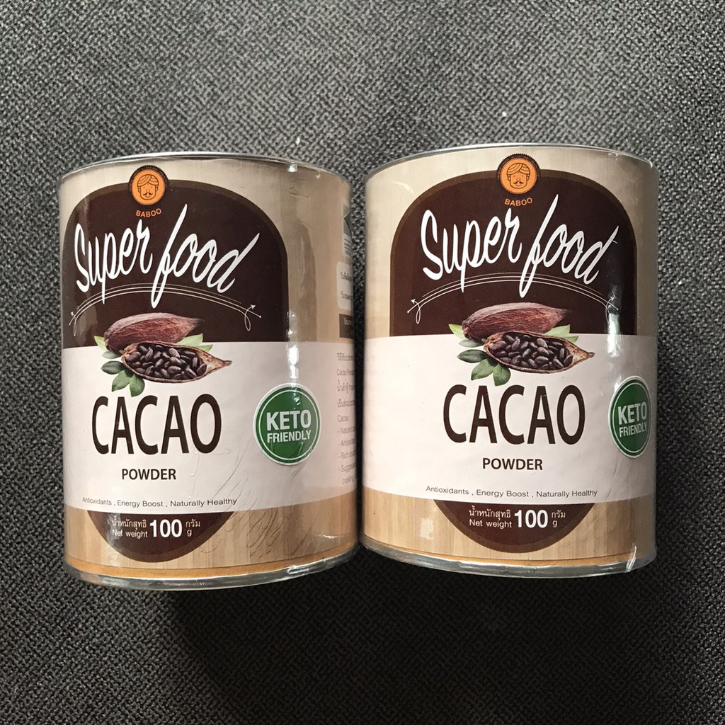 CACAO POWER (KETO)ผงคาเคา ขนาด 100 กรัม ตราแบมบู | Shopee Thailand