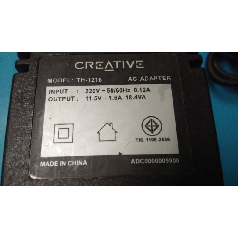 Creative AC Adapter 11.5V 1.6A หม้อแปลงกระแสสลับ แท้มือสอง ครับ🤠 ...