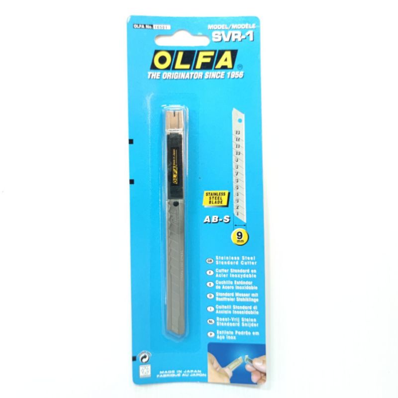 OLFA โอฟ่า มีดคัตเตอร์ ด้ามสแตนเลส รุ่น SVR-1 , SVR-2 | Shopee Thailand