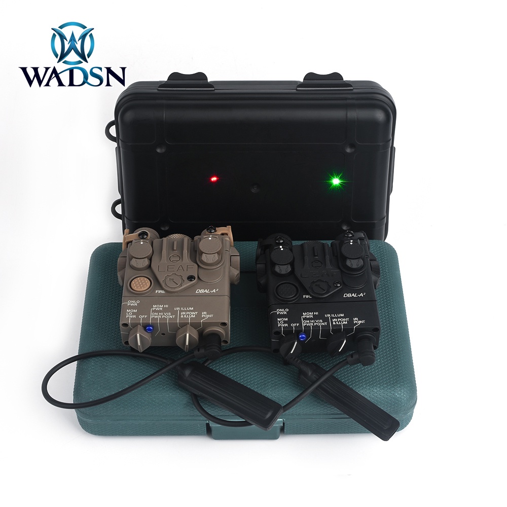 เลเซอร์สายตาWADSN Airsoft DBAL A2 Mini Red Green Laser Aiming Box ...